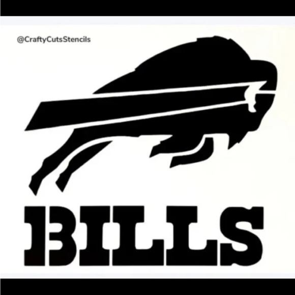 craftycutstencils | Art | Buffalo Bills Stencil Durable Reusable ...